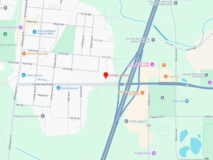 16 antiques america map