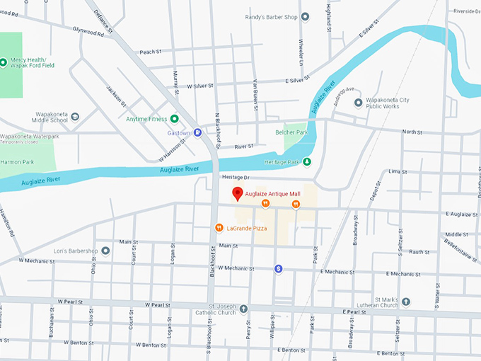 16 auglaize antique mall map