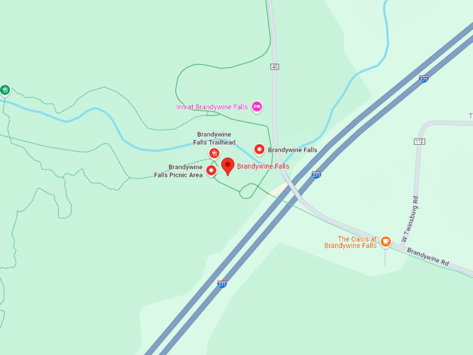 16 brandywine falls map