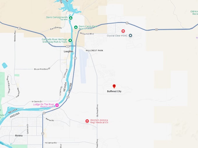 16 bullhead city map