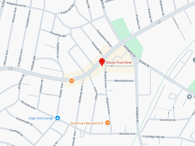 16 deluxe town diner map