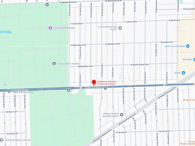 16 edelweiss german american cuisine map