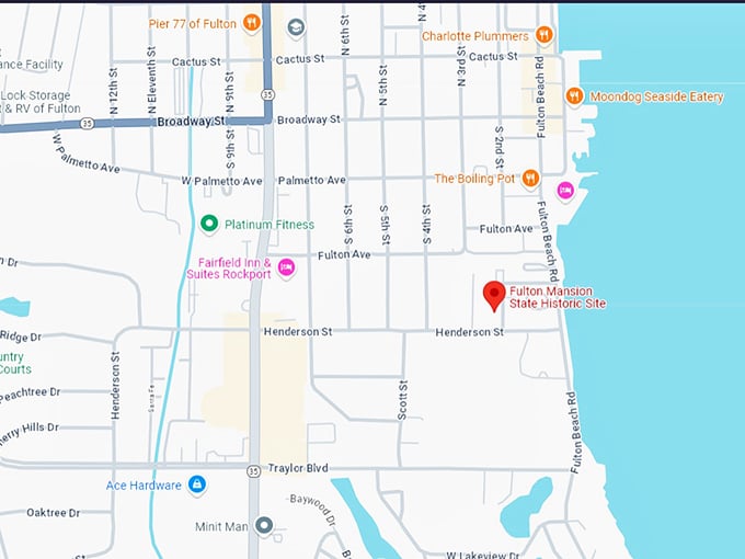 16 fulton mansion state historic site map