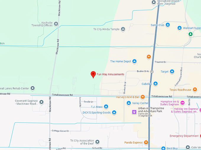 16 fun way amusements map