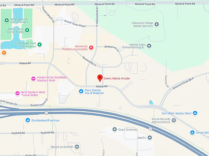 16 geeks mania arcade map