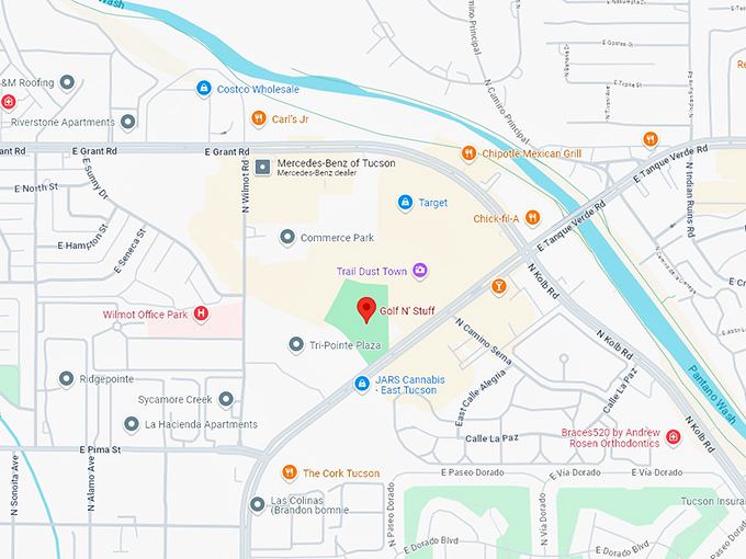 16 golf n' stuff map