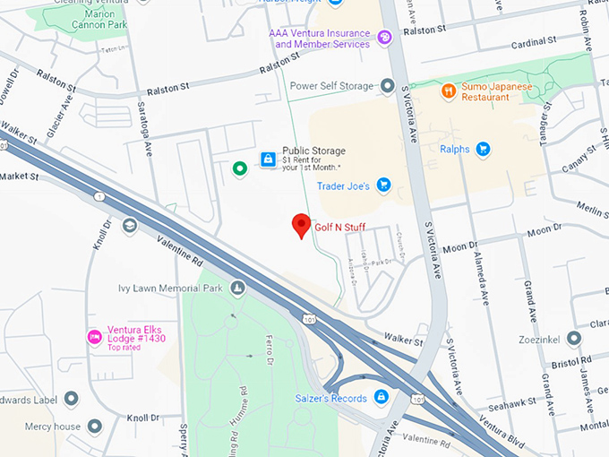 16 golf n' stuff map