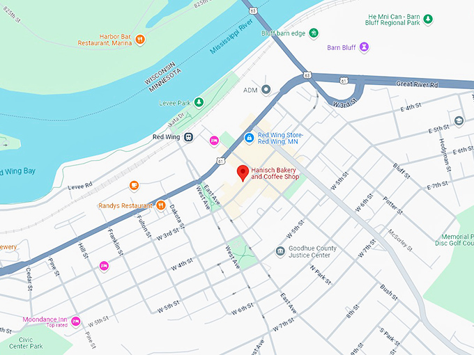 16 hanisch bakery and coffee shop map