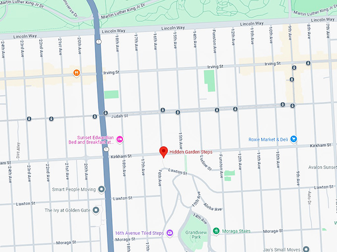 16 hidden garden steps map