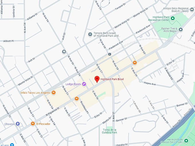 16 highland park bowl map