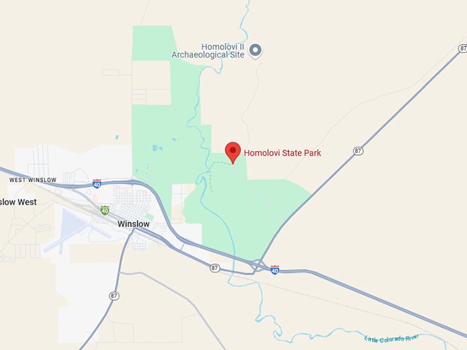 16 homolovi state park map