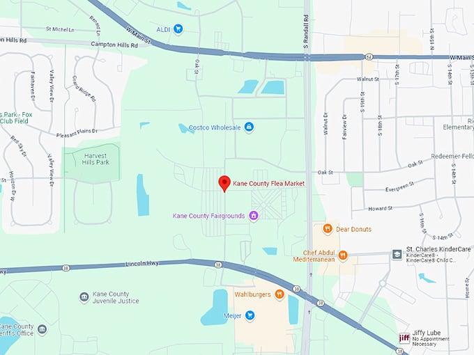 16 kane county flea market map