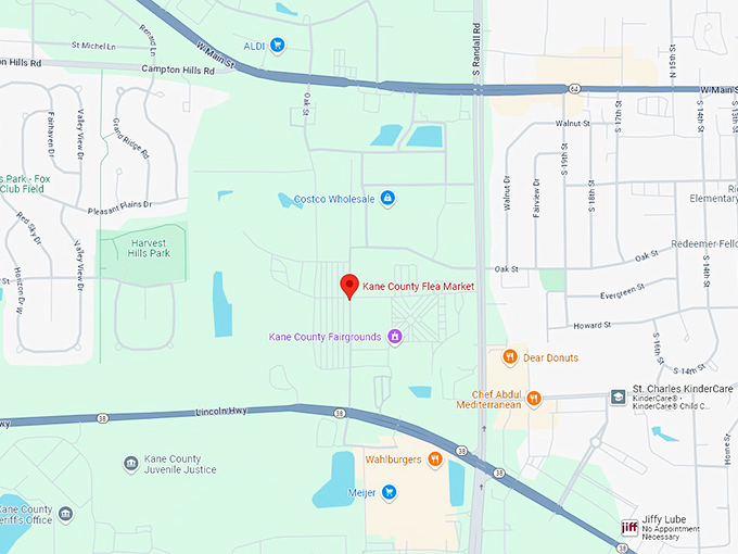 16 kane county flea market map