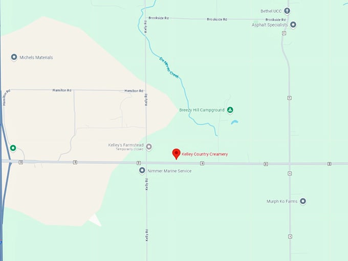 16 kelley country creamery map