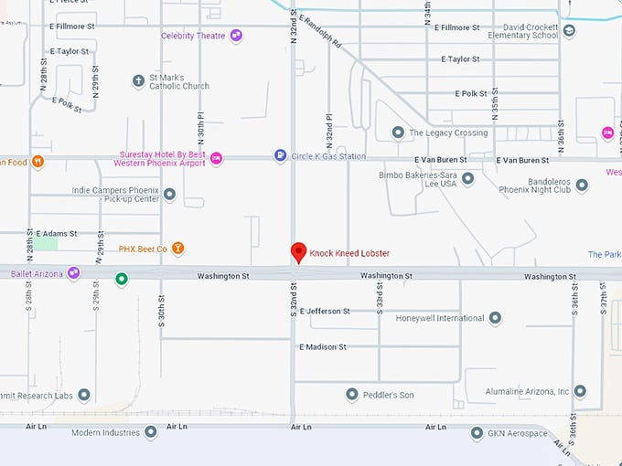 16 knock kneed lobster map