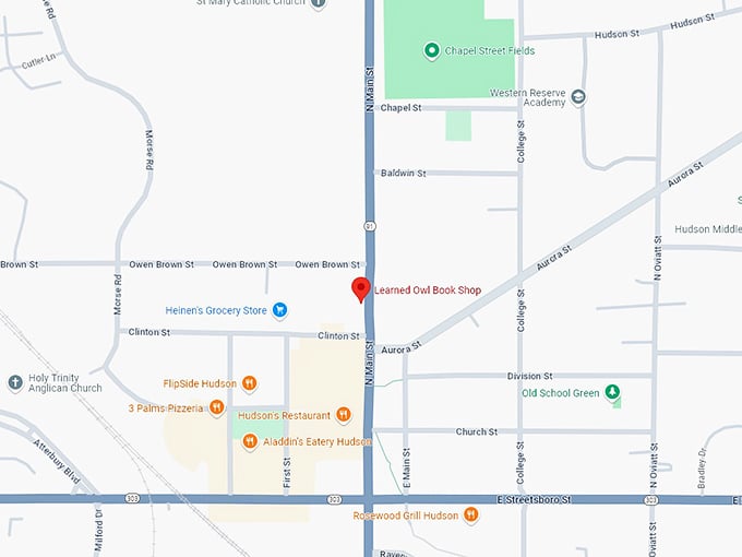 16. learned owl book shop map