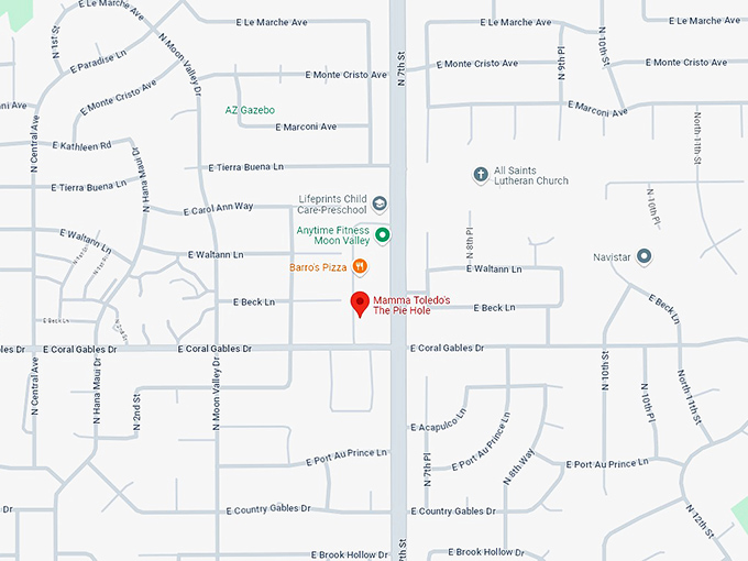 16 mamma toledo's the pie hole map