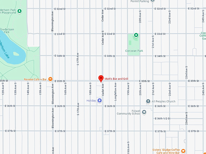 16 matt's bar and grill map