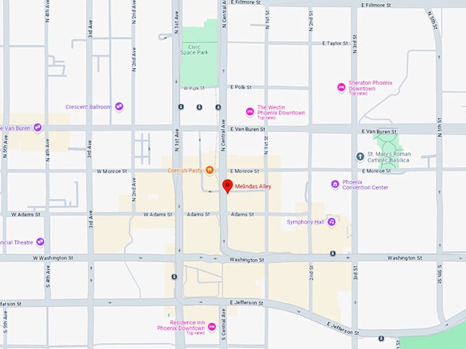 16 melindas alley map