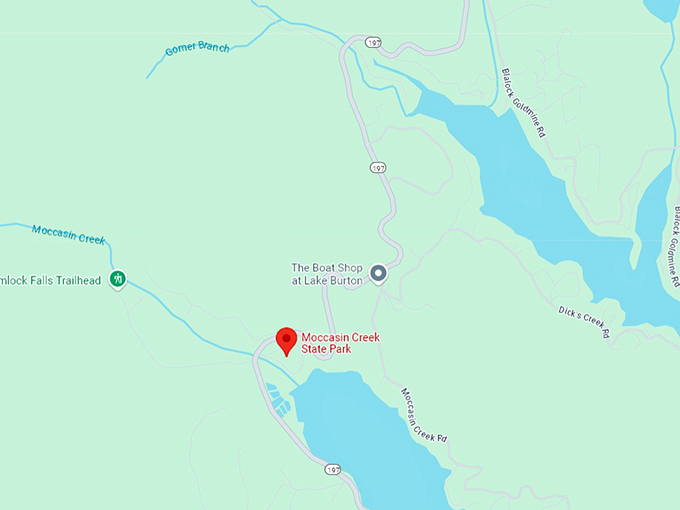 16 moccasin creek state park map