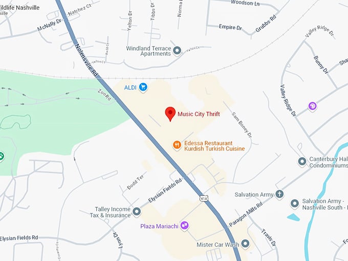 16 music city thrift map