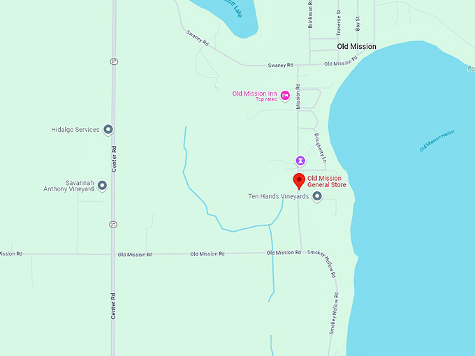 16. Old Mission General Store map