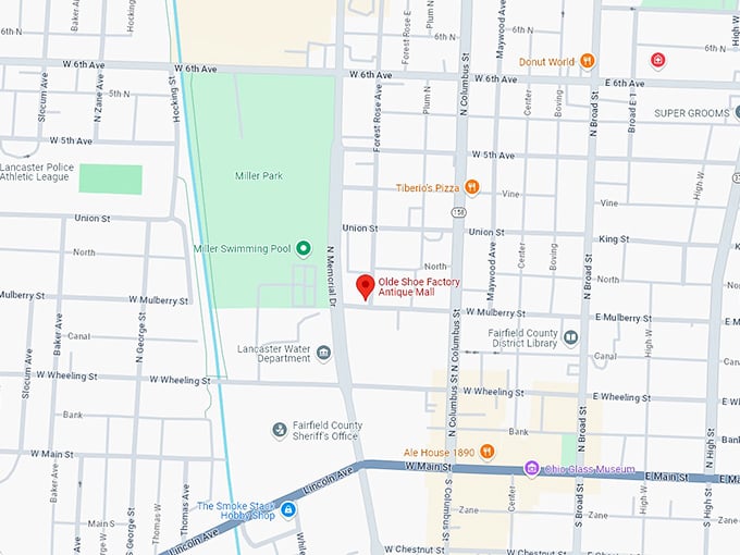 16 olde shoe factory antique mall map