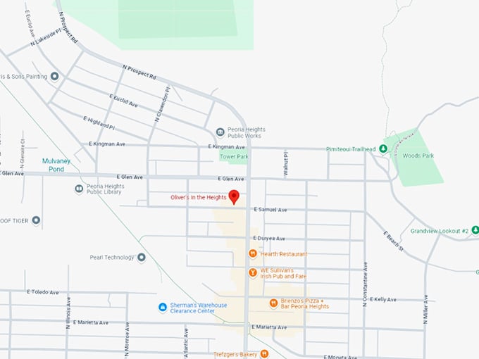 16 oliver's in the heights map