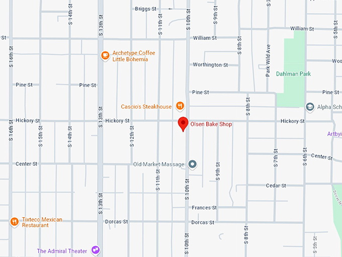 16 olsen bake shop map