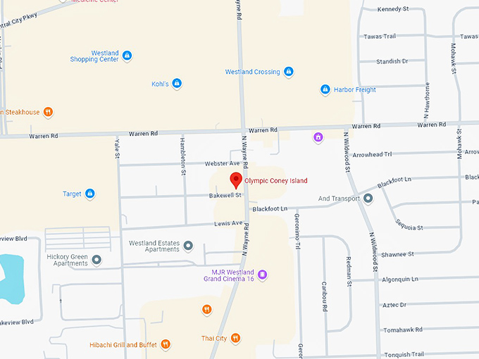 16 olympic coney island map