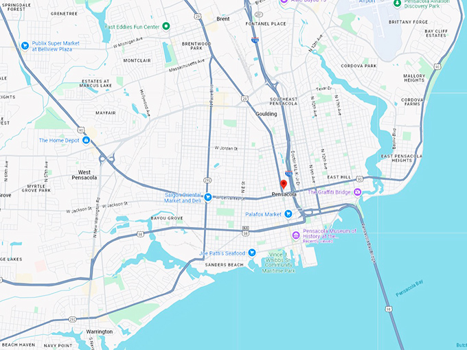 16. pensacola map