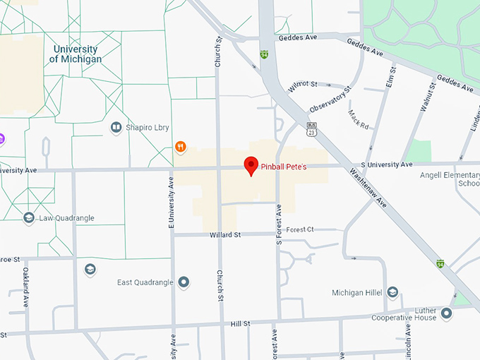 16 pinball pete's map