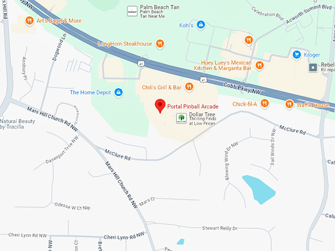 16 portal pinball arcade map