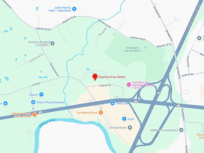 16 raynham flea market map