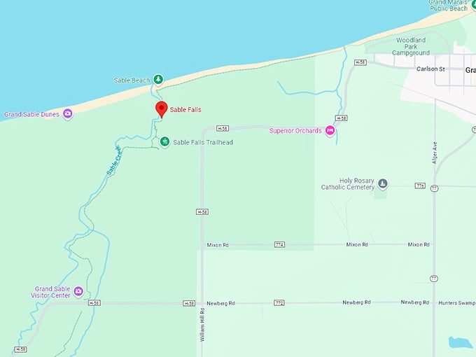 16 sable falls map