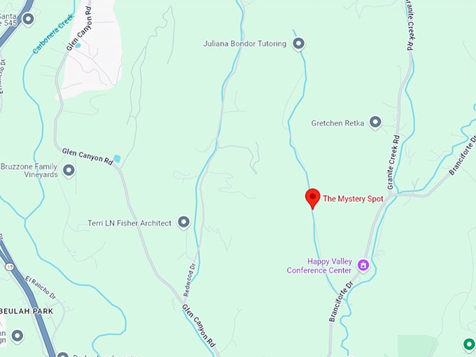 16 santa cruz mystery spot map