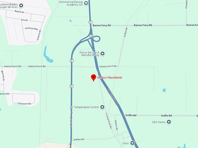 16 smiley's flea market map