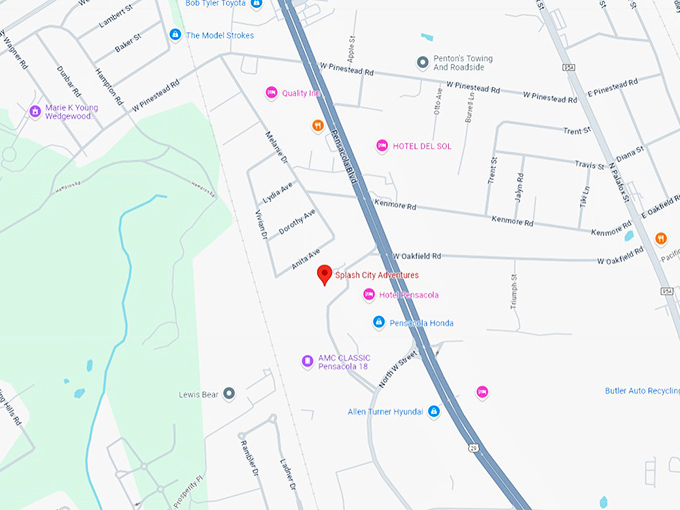 16 splash city adventures map