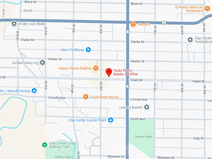 16 tasty pastry bakery & coffee map