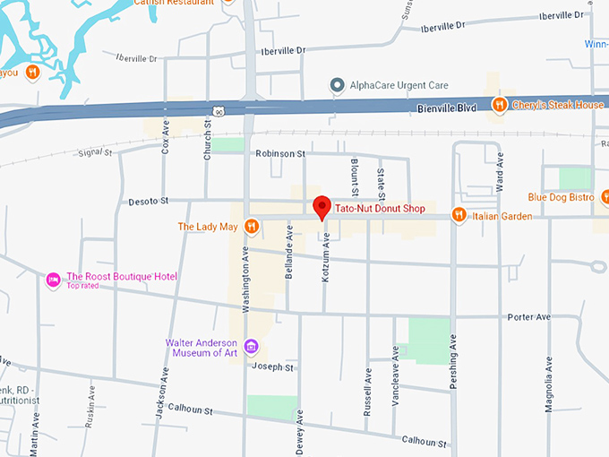 16 tato nut donut shop map