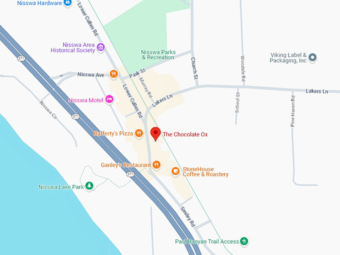 16 the chocolate ox map