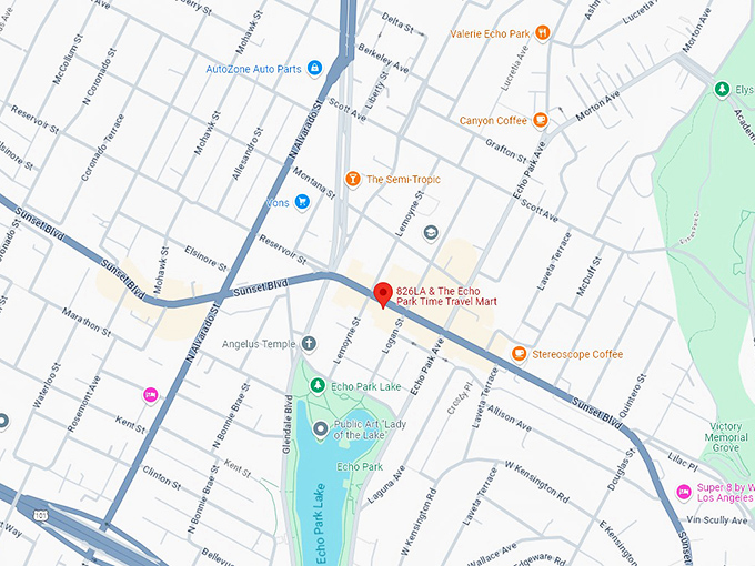 16. the echo park time travel mart map