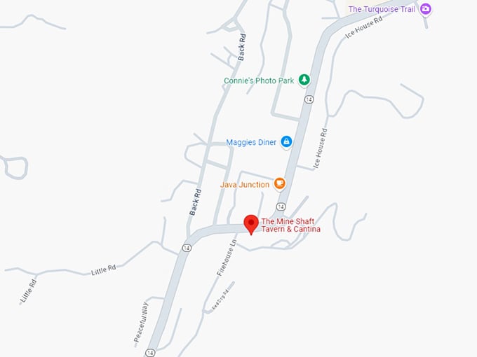 16 the mine shaft tavern & cantina map