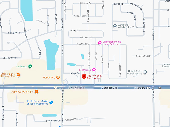 16 the new york diner map