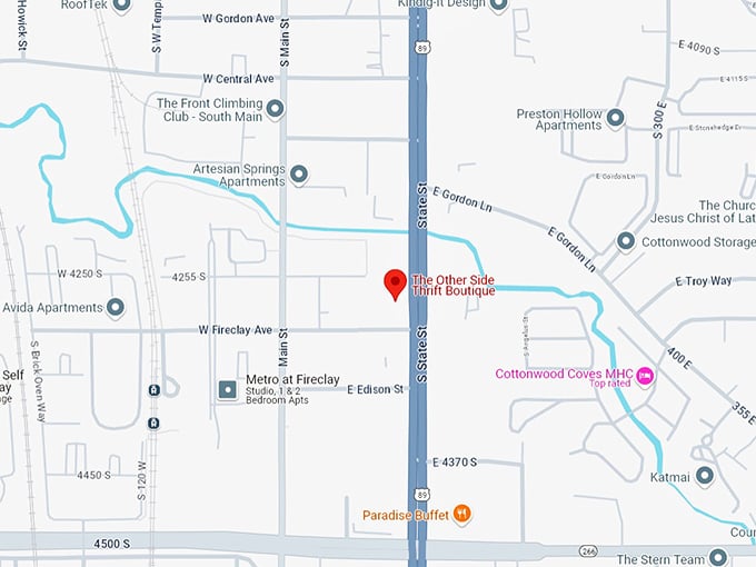 16 the other side thrift boutique map