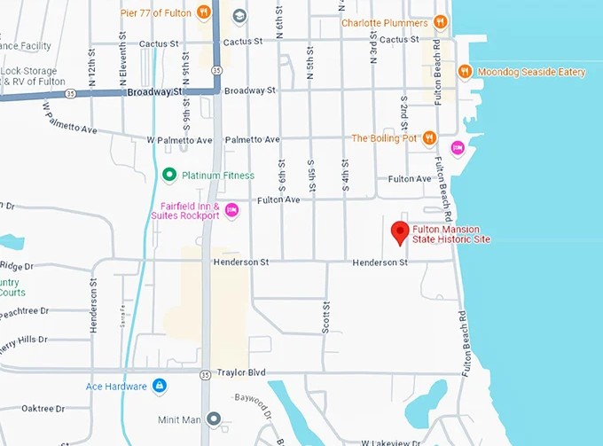 16 fulton mansion state historic site map
