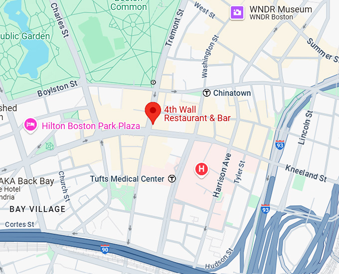 16. 4th wall restaurant & bar map