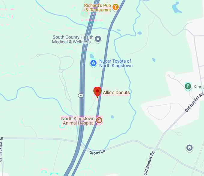 16. allie's donuts map