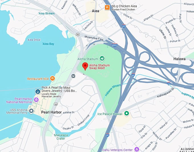 16. aloha stadium swap meet map