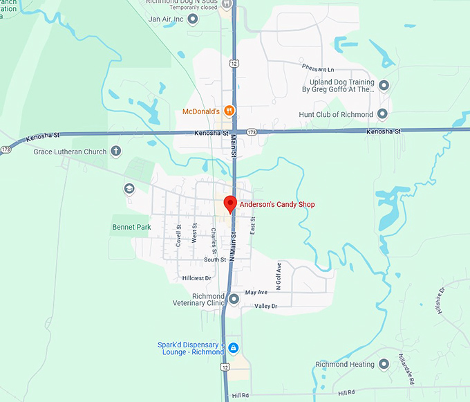 16. anderson's candy shop map